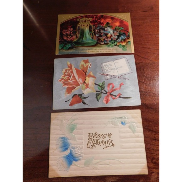 Source Unknown | Accents | Postcards Vintage Early 91s Best Wishes ...